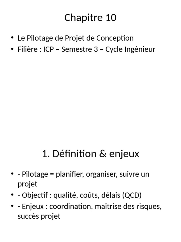 Pilotage de Projet : Méthodes et Outils | PDF