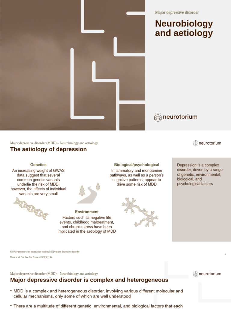 Neurobiology and Aetiology of MDD | PDF | Major Depressive Disorder ...