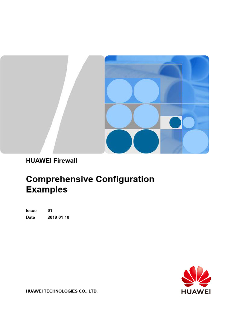 HUAWEI Firewall Comprehensive Configuration Examples | PDF | Key ...
