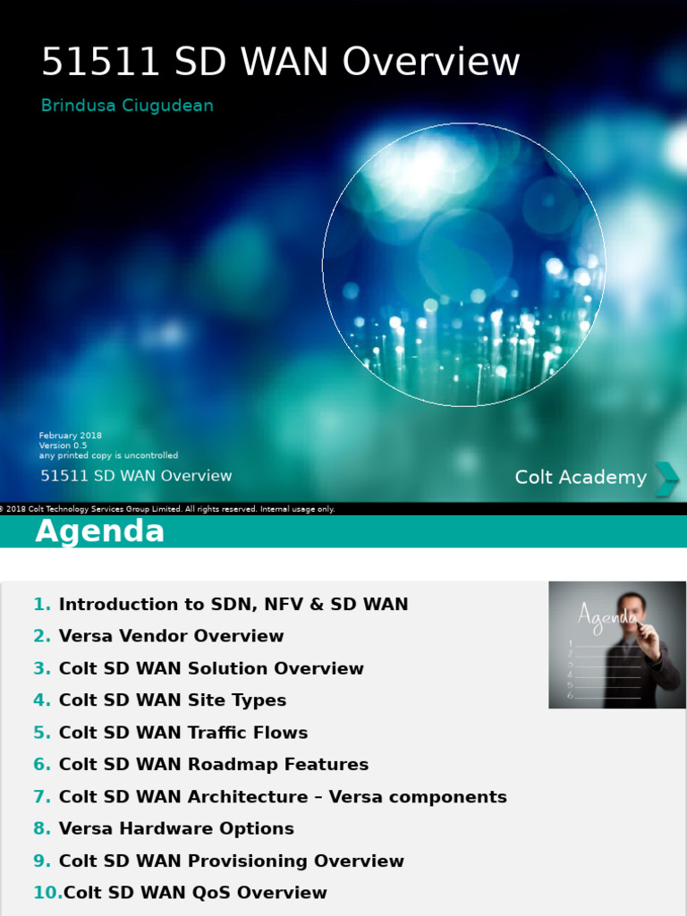 Colt SD WAN Overview and Capabilities | PDF | Firewall (Computing ...