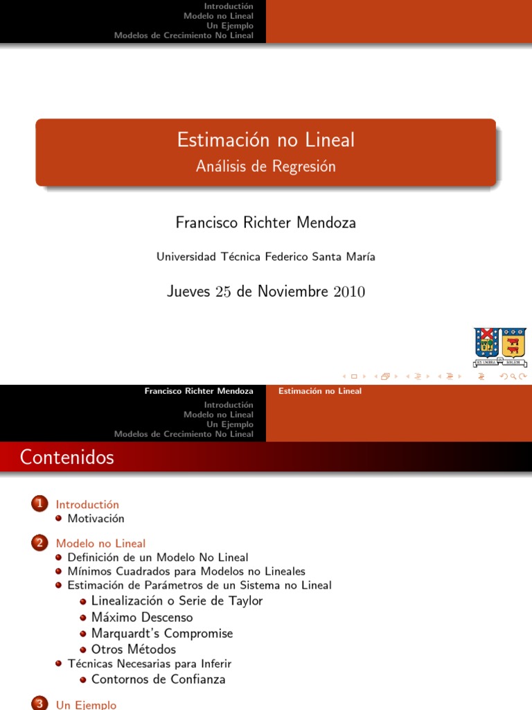 Presentación No Lineal | PDF | Sistema no lineal | Linealidad