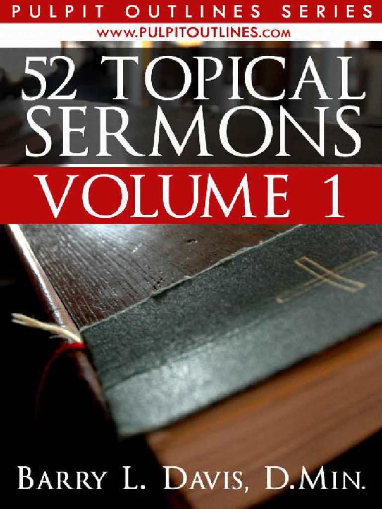 52 Topical Sermons for Preachers | PDF | Jesus | Sermon