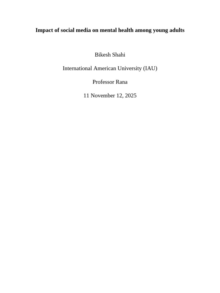 Revised Outline | PDF | Cyberbullying | Mental Health