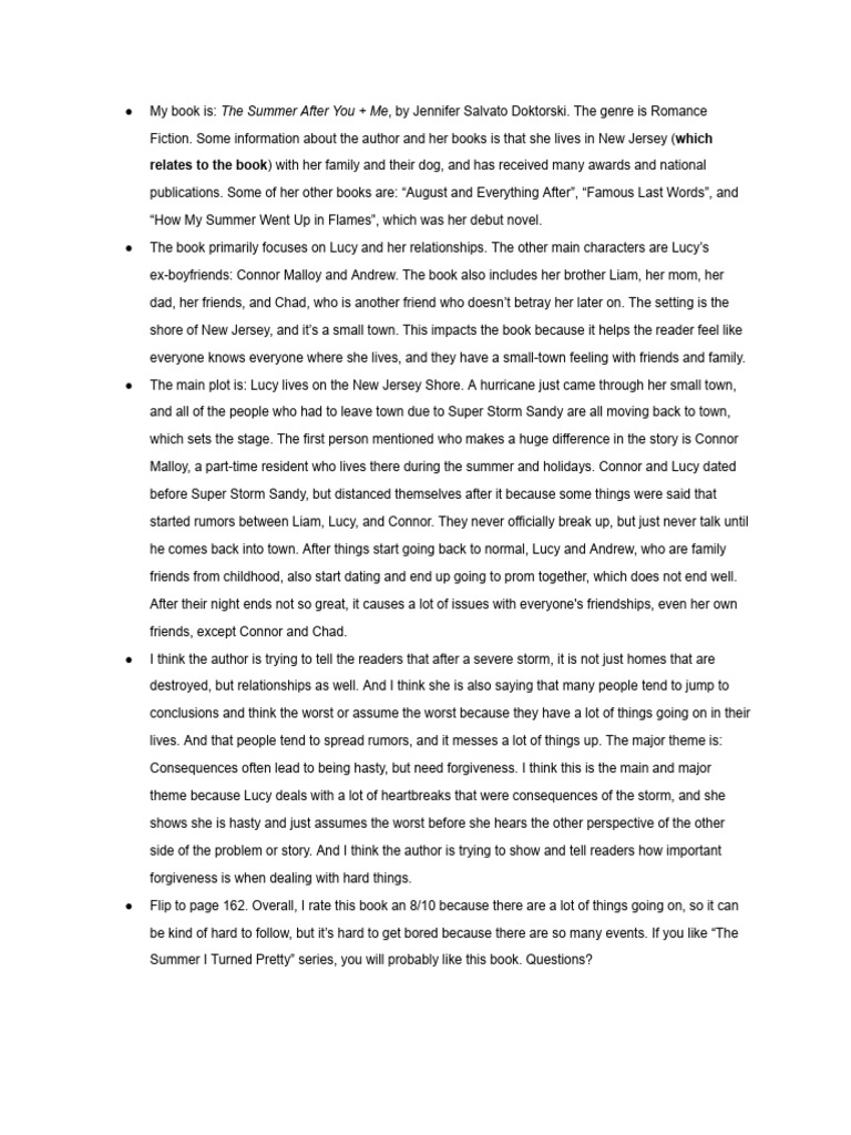 booktalk - Google Docs | PDF