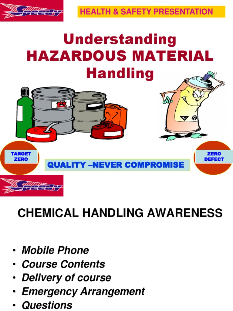 Hazardous Material Handling Safety | PDF | Explosive Material ...