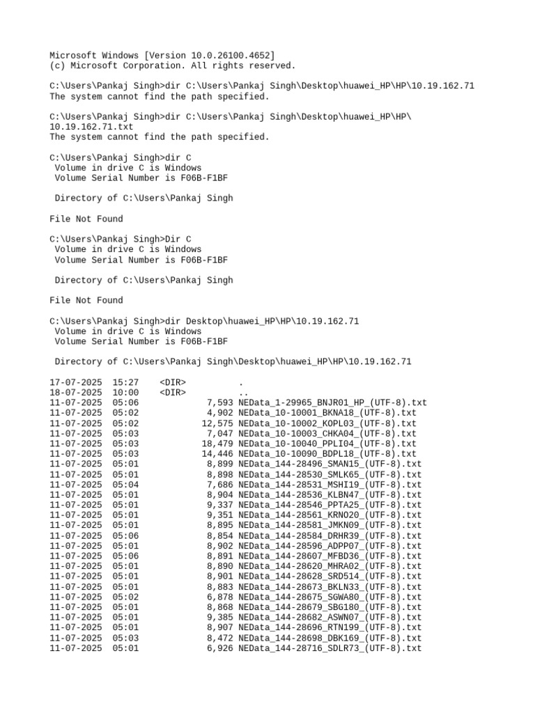 Directory Listing of HP Files | PDF | Text File | Directory (Computing)