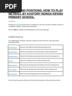 Inf - Netball Rule Book Manual 2020 | PDF | Referee | Team Sports