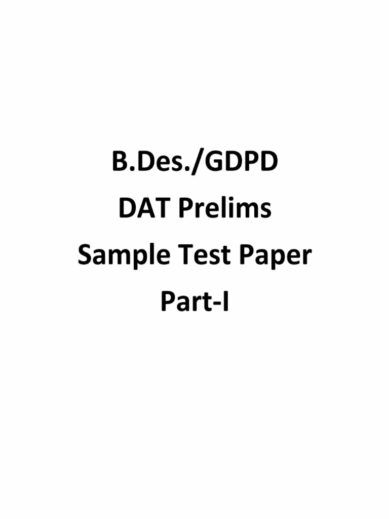 NID Original Paper 2020 - BDes With Answer Keys | PDF