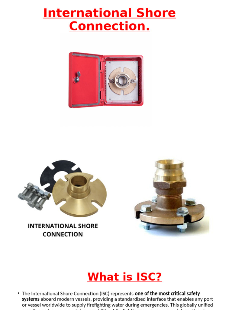 International Shore Connection-Added | PDF | Firefighting | Ships