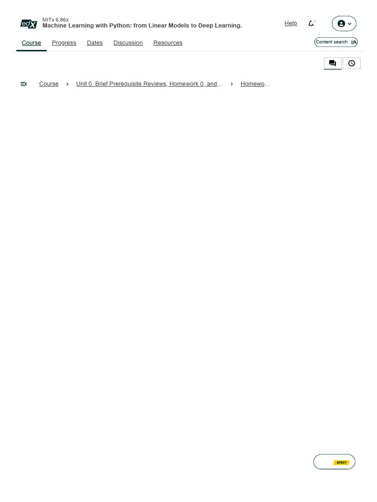 Homework 0 - Unit 0. Brief Prerequisite Reviews, Homework 0, and ...