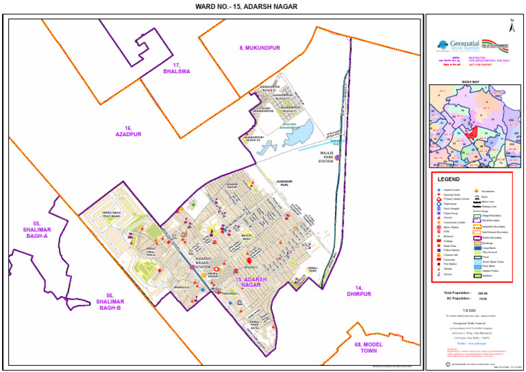 Delhi Municipal Wards Map 2022 | PDF