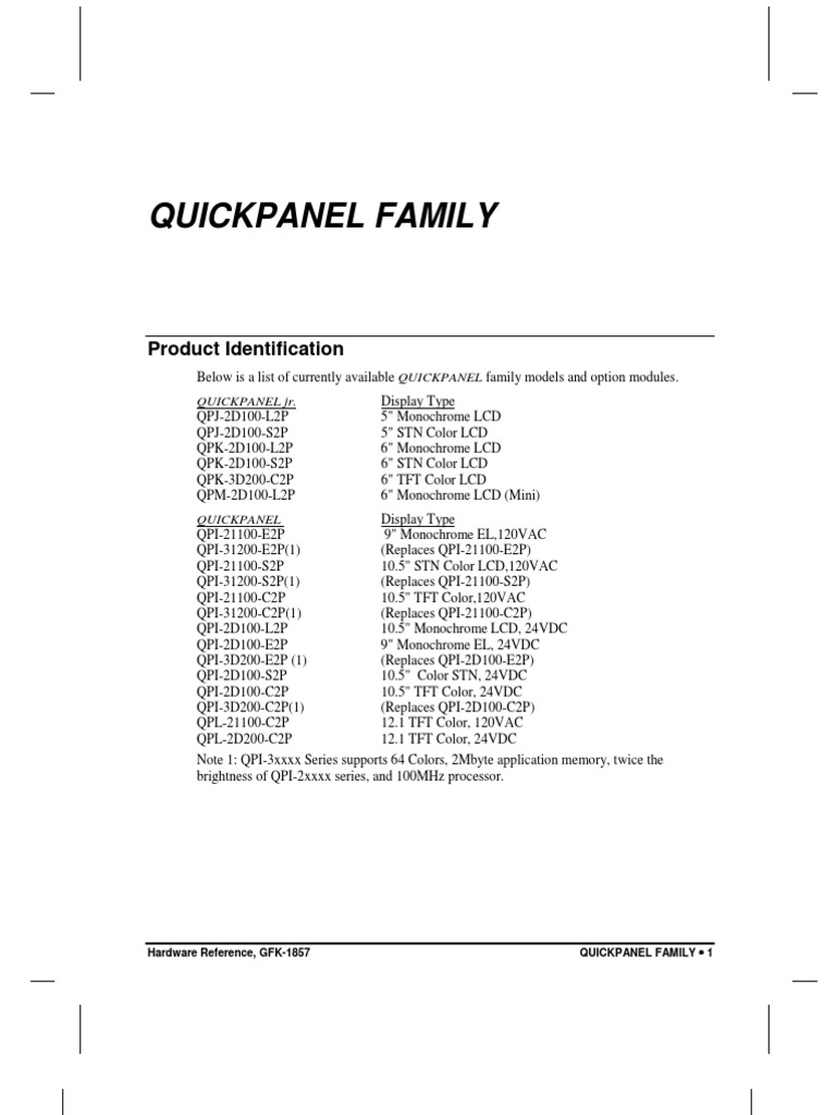 Quick Panel Manual | PDF | Electrical Connector | Computer Keyboard