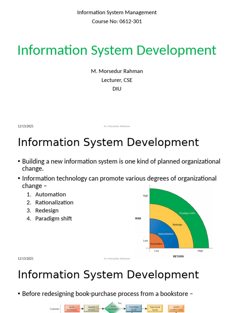 3. Information System Development | PDF | Inheritance (Object Oriented ...