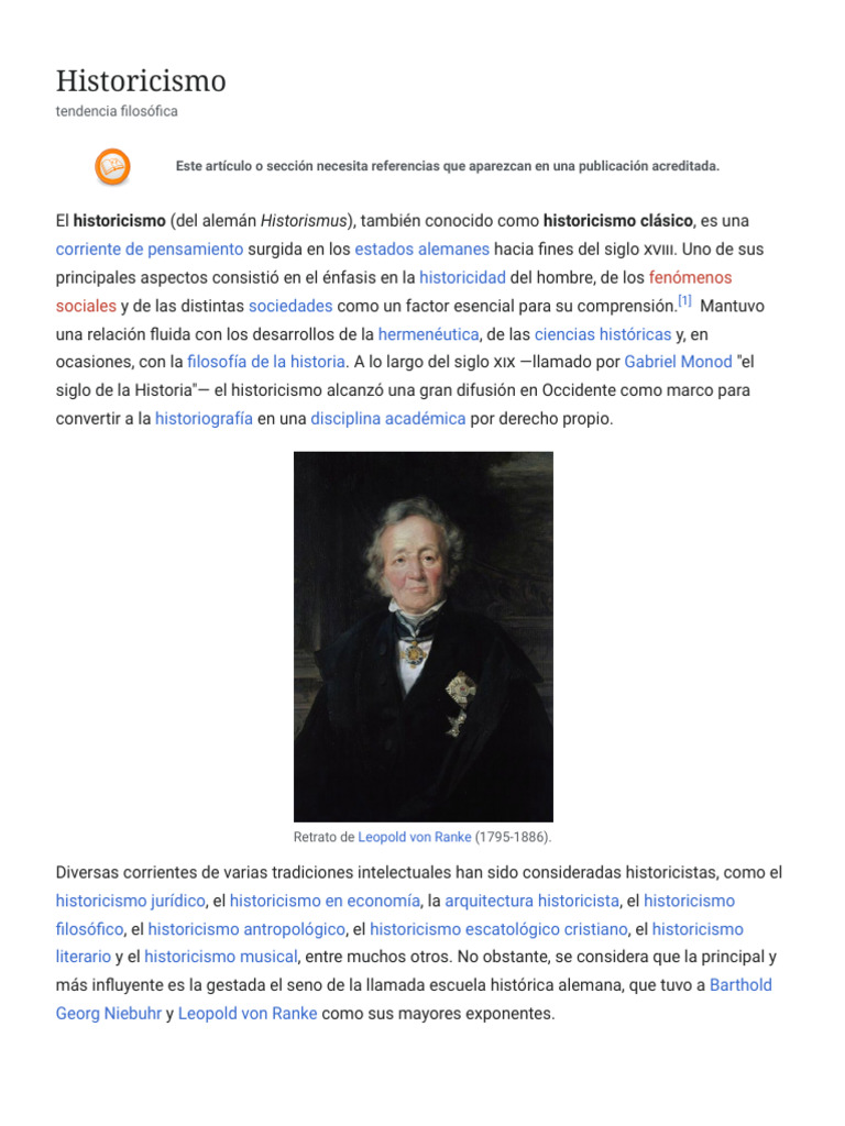 Historicismo - We Bis | PDF | Educación en artes liberales