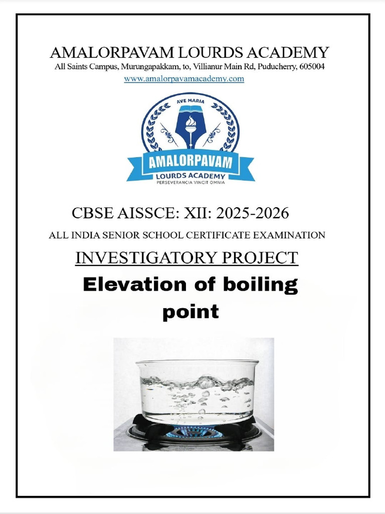 Elevation of Boiling Point-1 | PDF