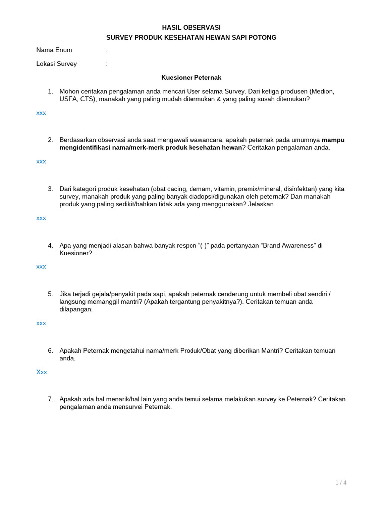 Observasi Enum | PDF