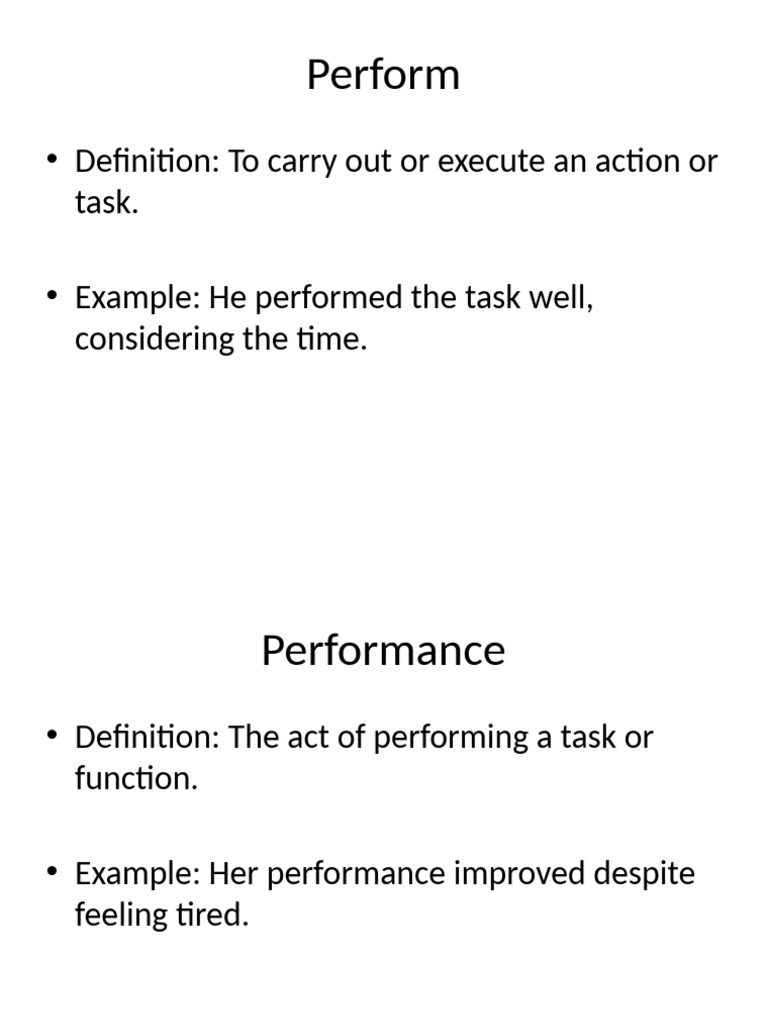 Perform Word Formations | PDF