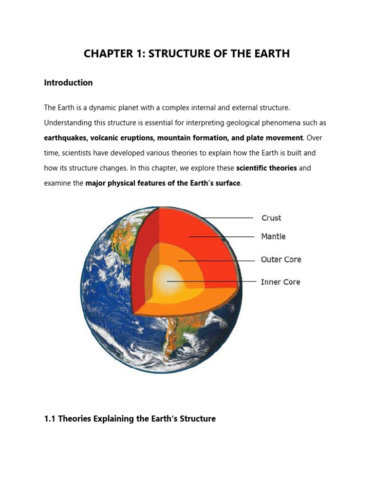 Earth's Structure and Geological Theories | PDF | Plate Tectonics | Earth