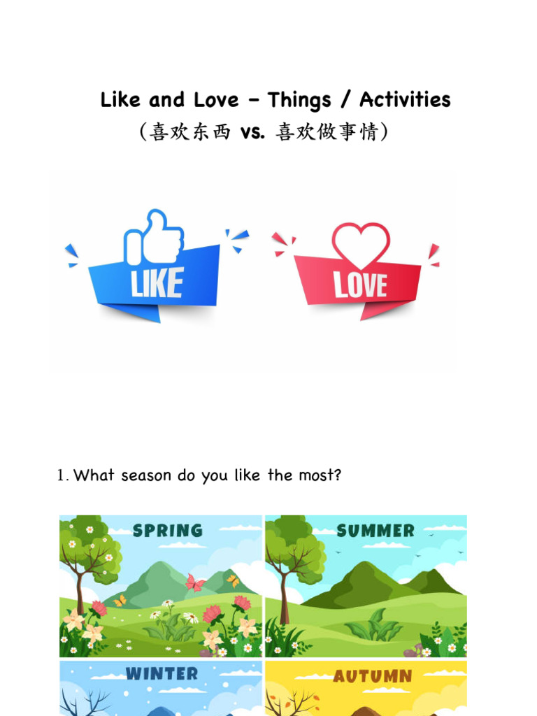 "Understanding Likes and Activities" | PDF | Verb | Syntax