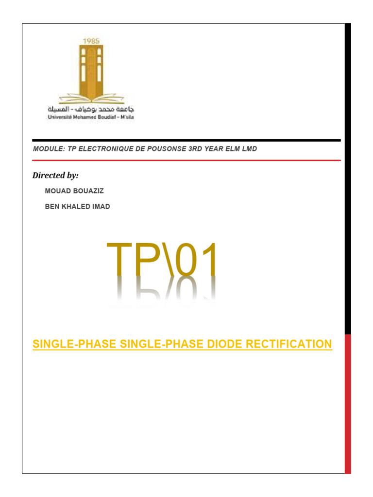 mouad imad | PDF | Rectifier | Diode