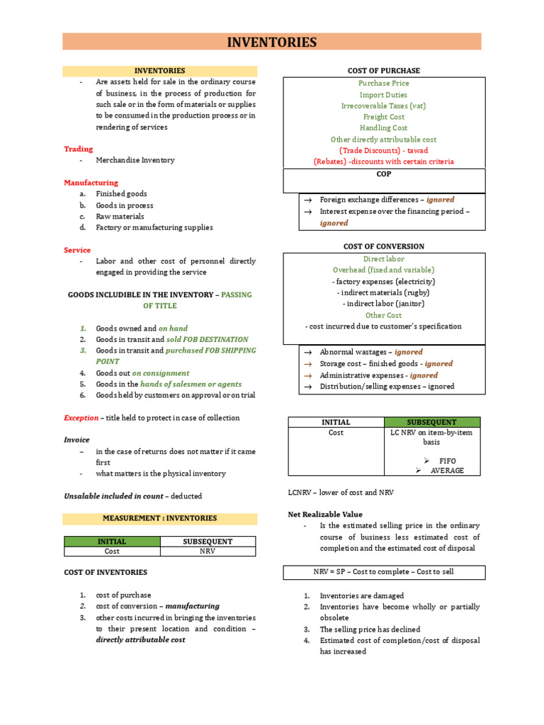 Inventories | PDF | Inventory | Economies