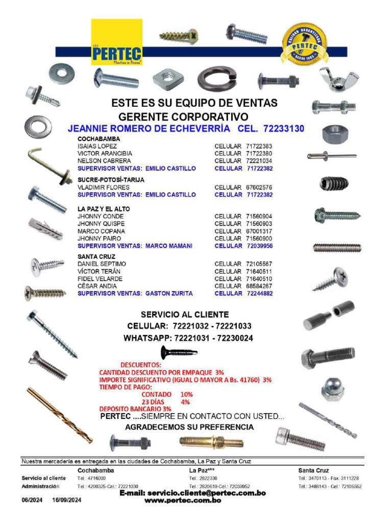 LISTA Pertec | PDF