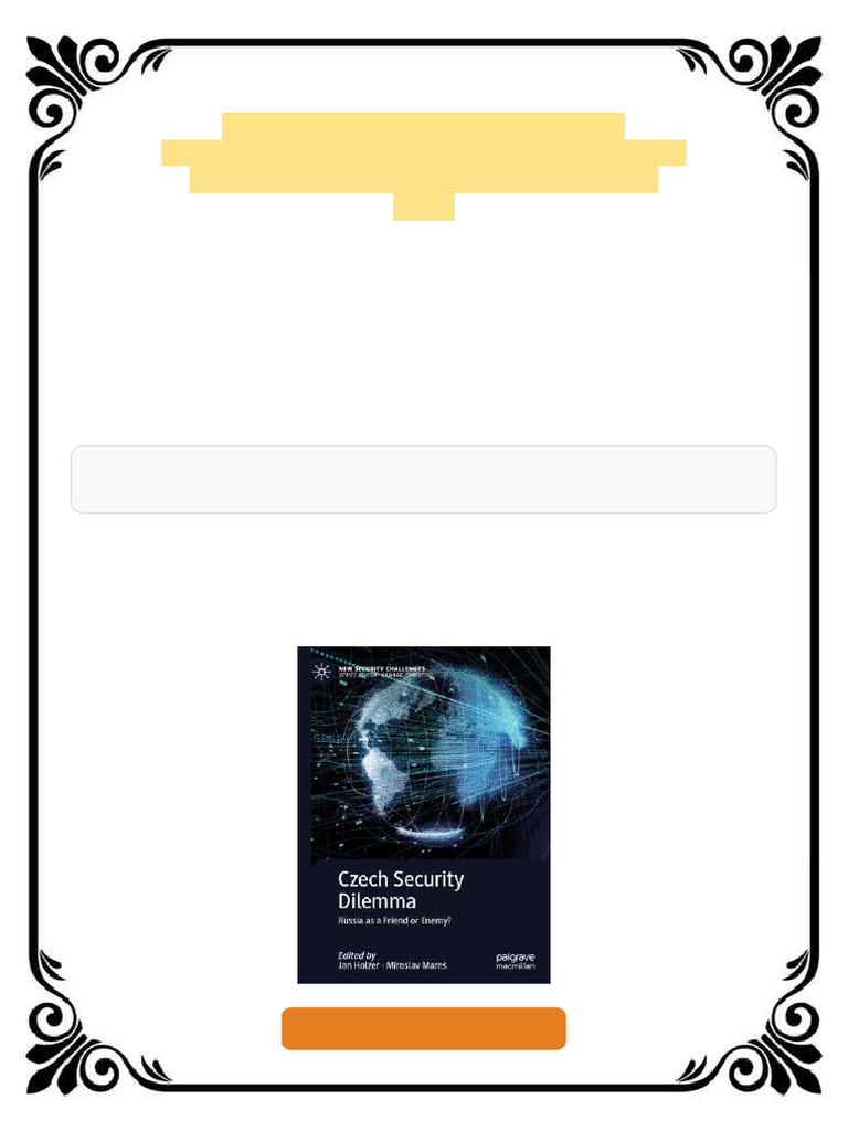 Czech Security Dilemma: Russia as a Friend or Enemy? 1st ed. Edition Jan Holzer ebook direct ...