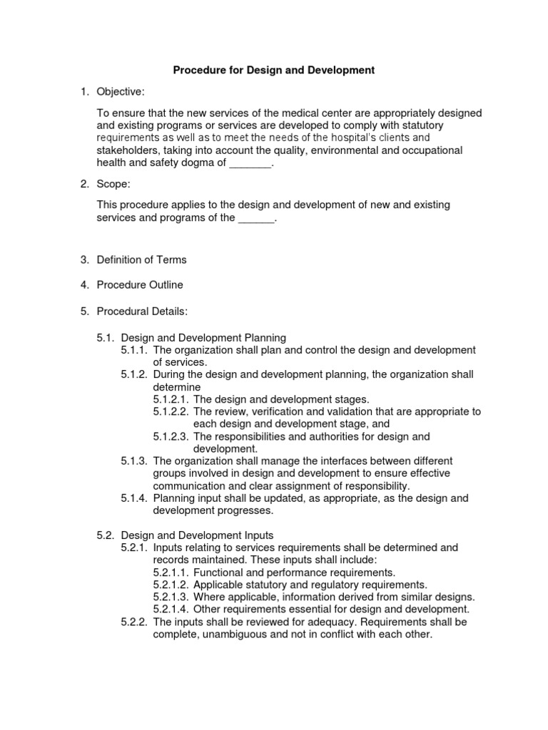 Procedure for Designing and Developing Project | Verification And ...