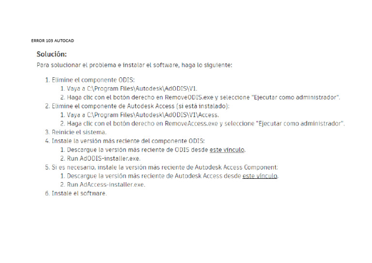 Error 103 Autocad | PDF