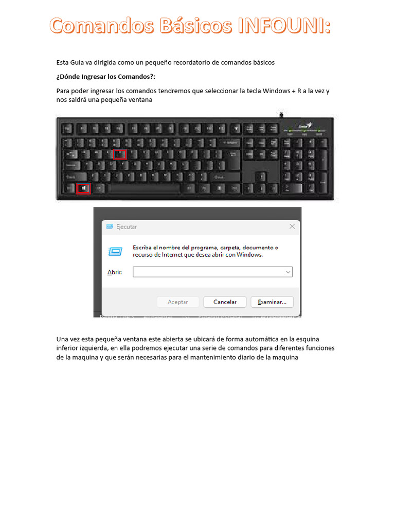 Comandos Esenciales de Windows para Mantenimiento | PDF | Archivo de ...