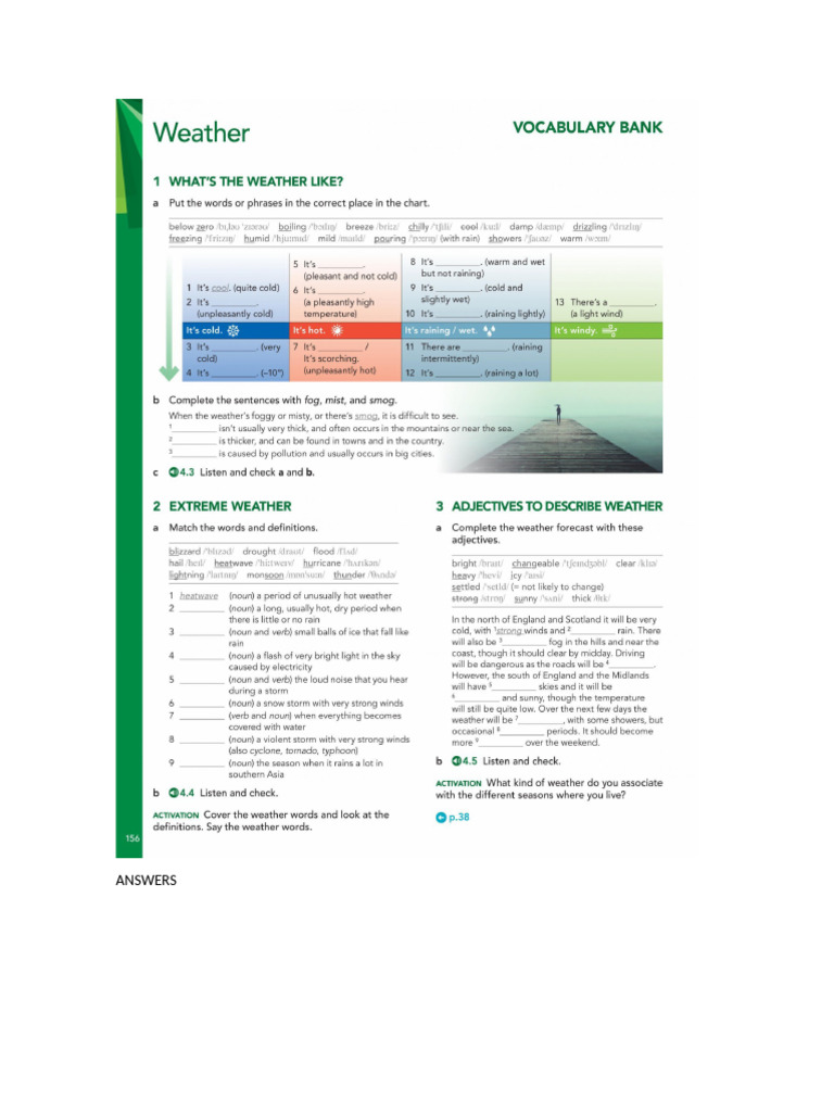 Ex - Weather Future Perfect | PDF