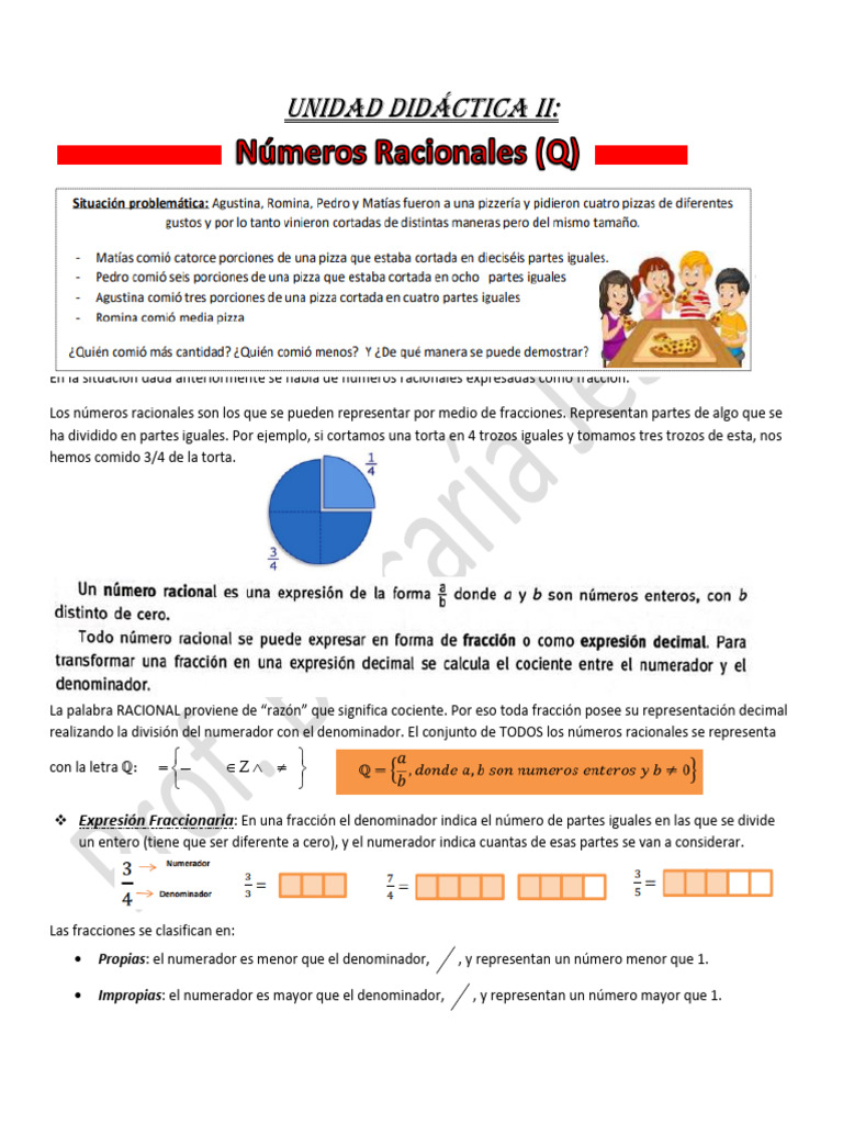 Unidad Didáctica II 2do 2025 | PDF | Exponenciación | División ...