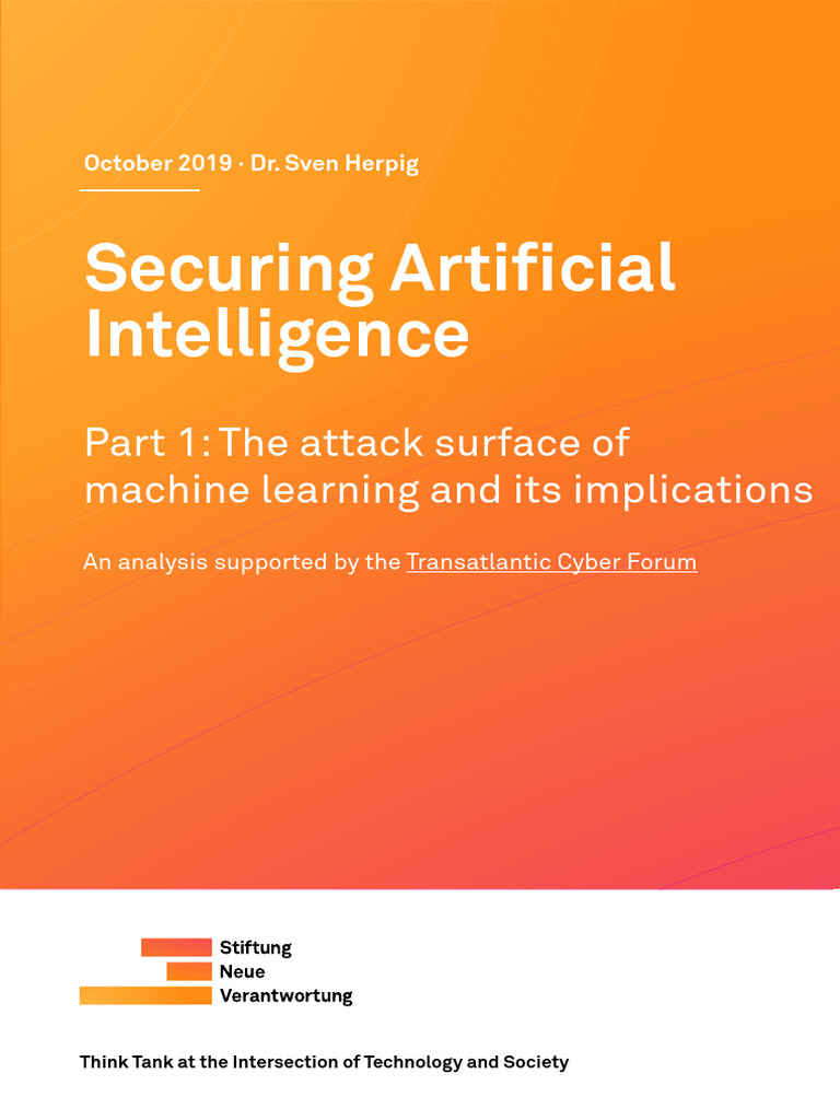 Securing Artificial Intelligence | PDF | Machine Learning | Artificial ...