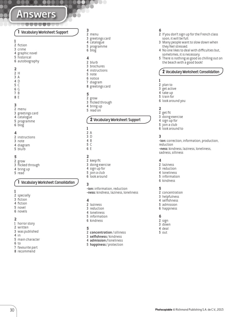 Vocabulary Worksheets for Students | PDF