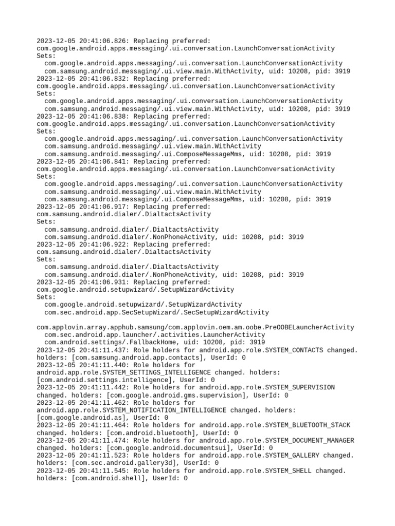 Android App Role Changes Log | PDF | Android (Operating System) | Arm Architecture