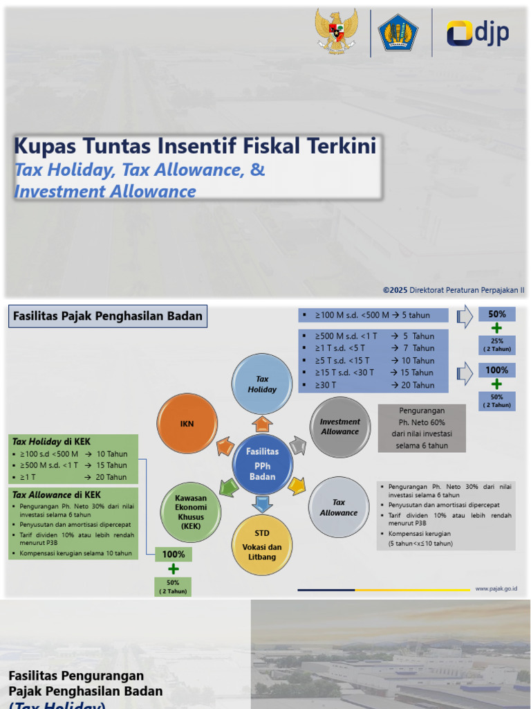 Insentif Fiskal: Tax Holiday & Allowance | PDF