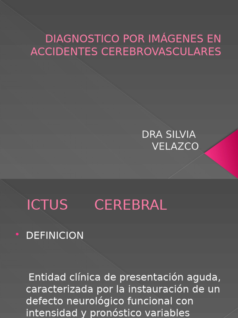 003 Diagnóstico Por Imágenes en DCV's - Dra Velazco | PDF | Carrera | Isquemia