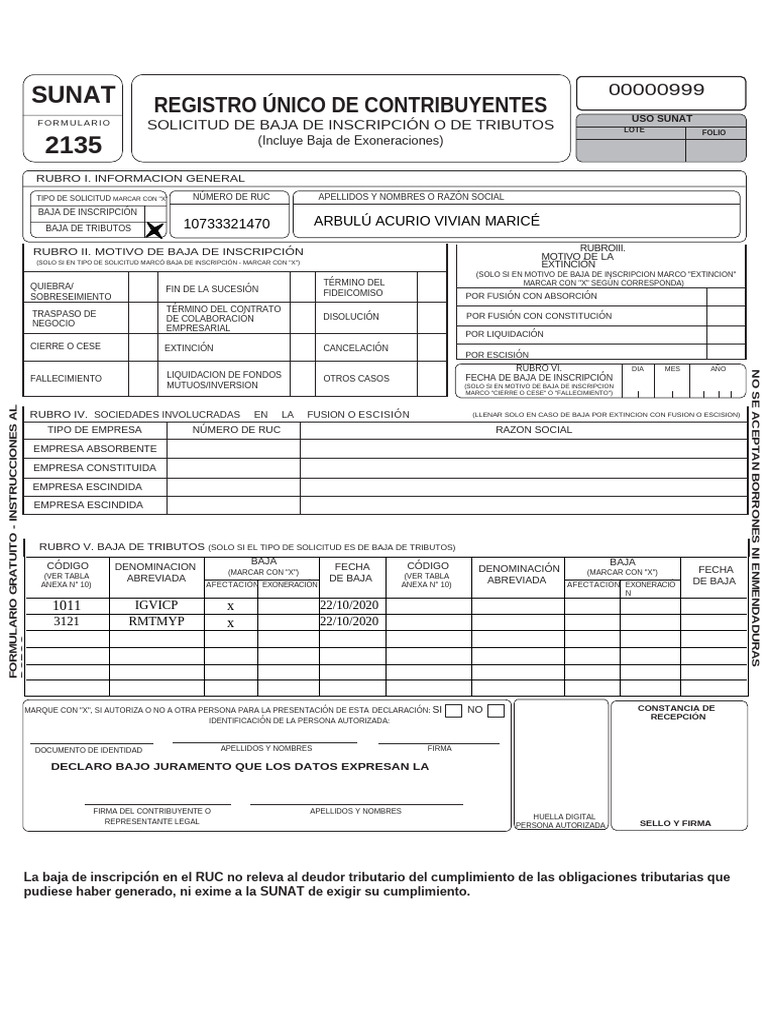 Form 2135 - Word Editable | PDF