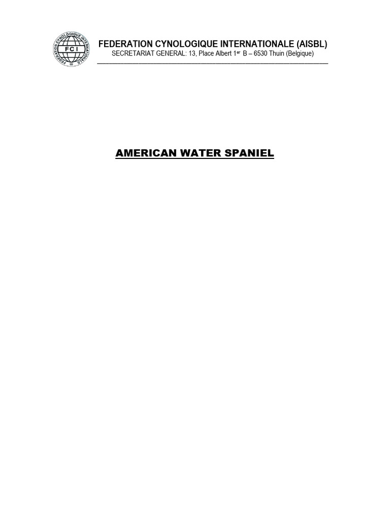 American Water Spaniel | PDF | Dog Breeds | Spaniels
