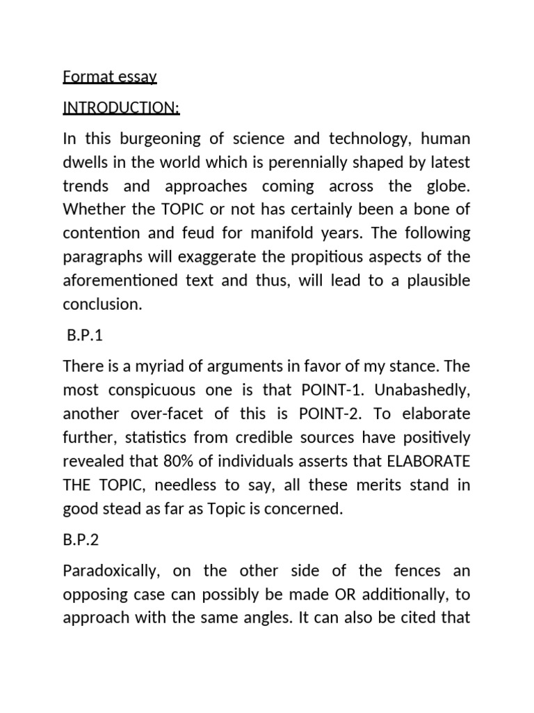 Format Essay | PDF