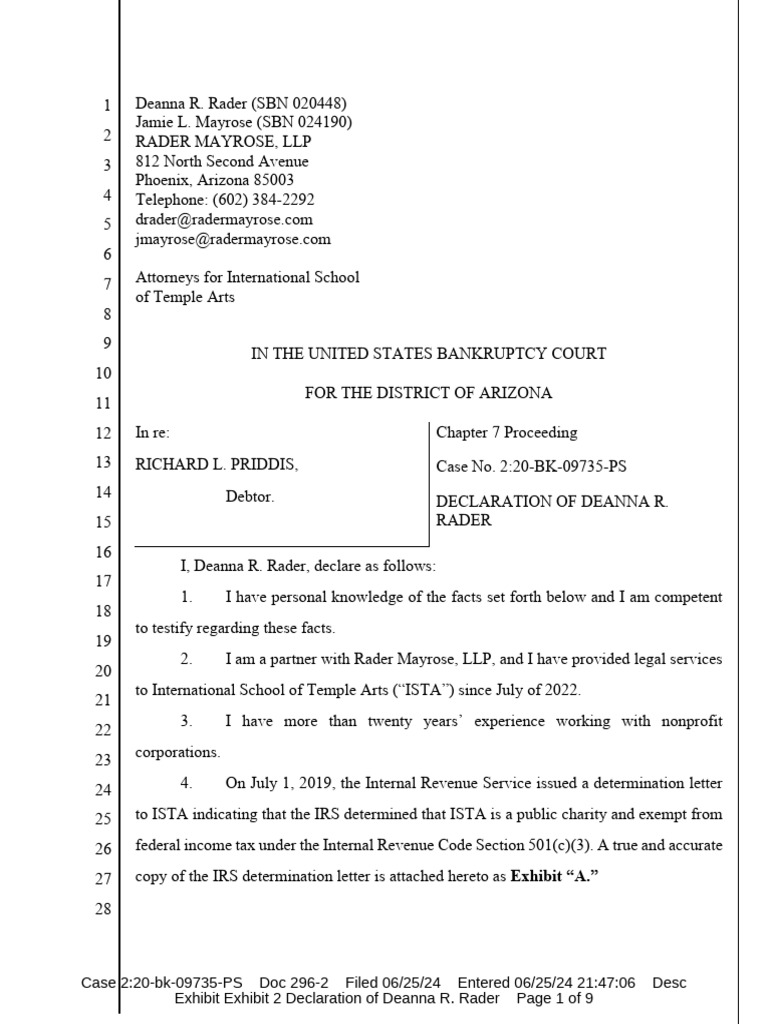 Case 2:20-bk-09735-PS Doc 296-2 Filed 06/25/24 Entered 06/25/24 21:47: ...