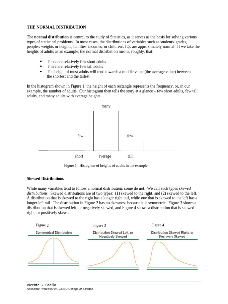 Module 9 - The Normal Distribution | PDF | Normal Distribution ...