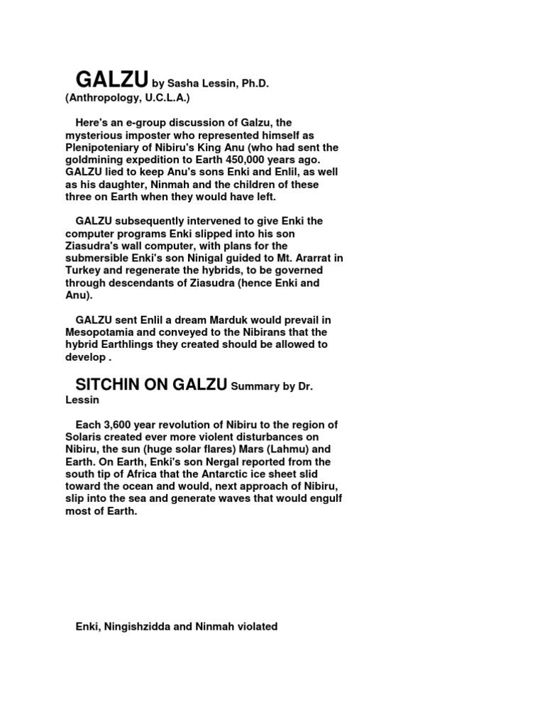 J's GALZU (Elohim Physical and Dream Prophet) | PDF