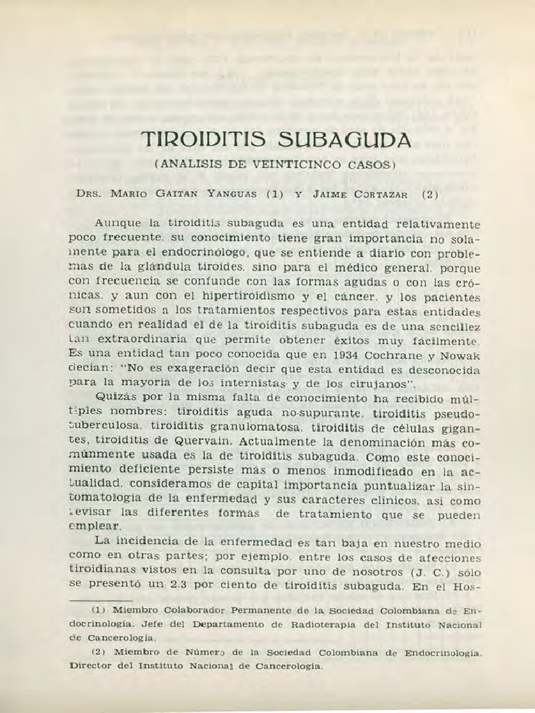 Endocrino2017, Journal Manager, 2 - Tiroiditis Subaguda | PDF