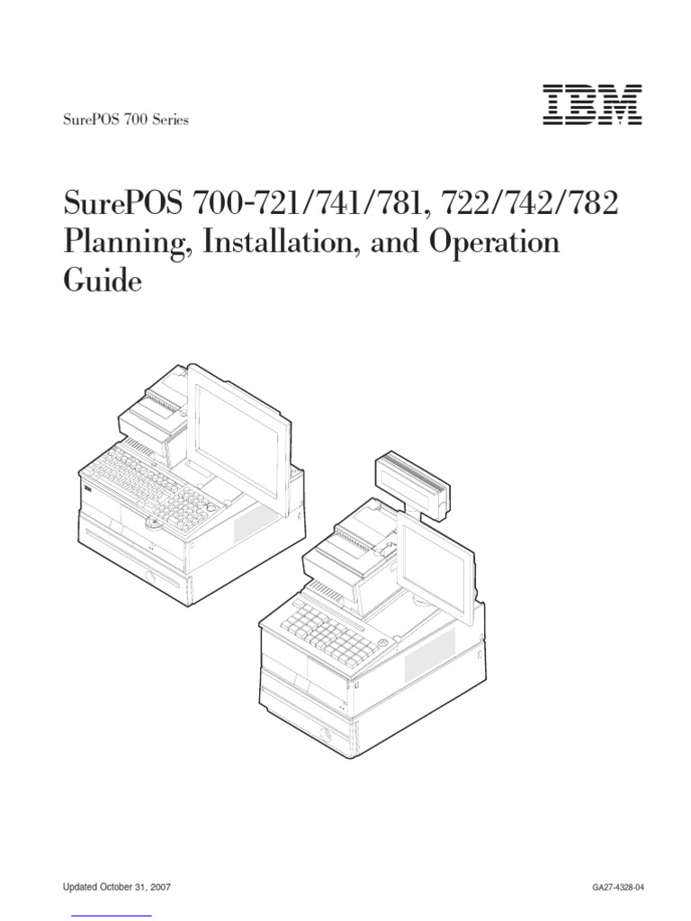 IBM SurePOS 700 - 721, 741, 781, 722, 742, 782 | PDF | Computing ...