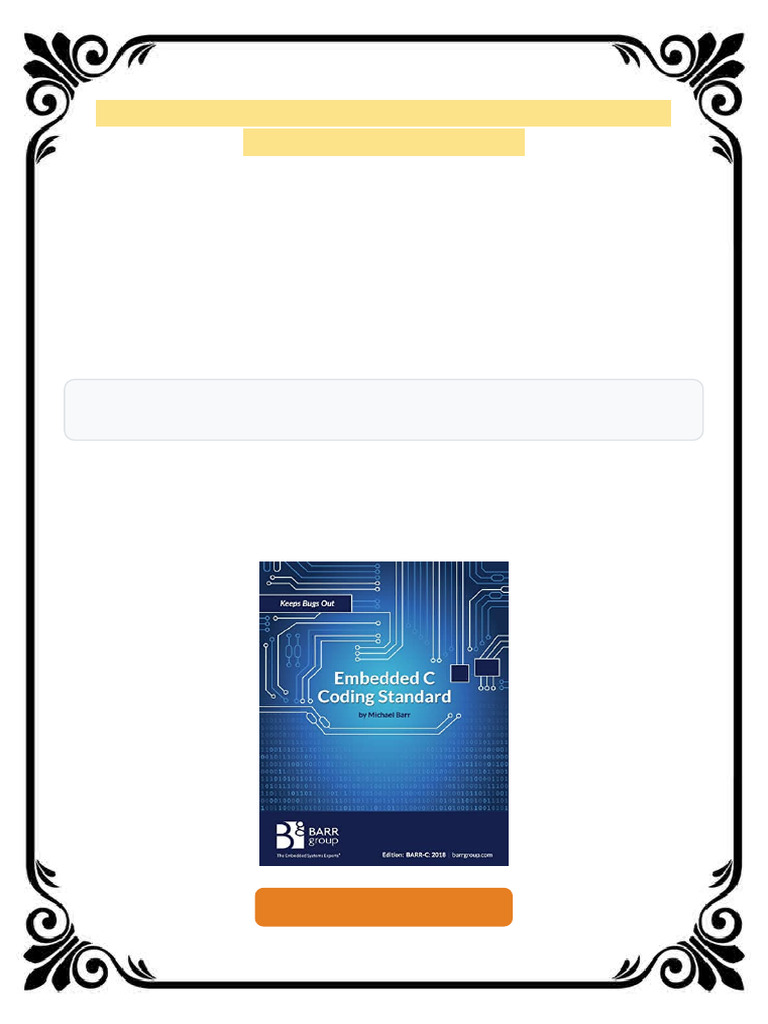 Embedded C Coding Standard Barr ebook complete pdf edition | PDF | Books | Publishing