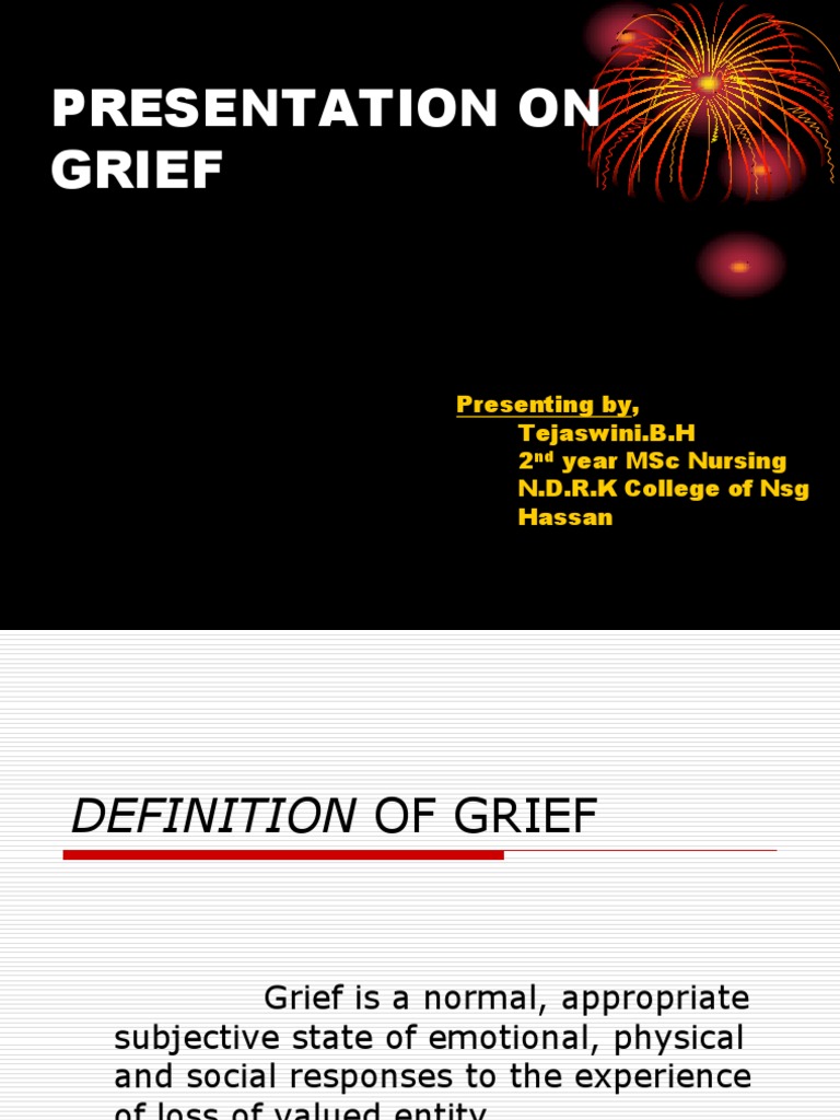 Definition of Grief | PDF | Grief | Major Depressive Disorder
