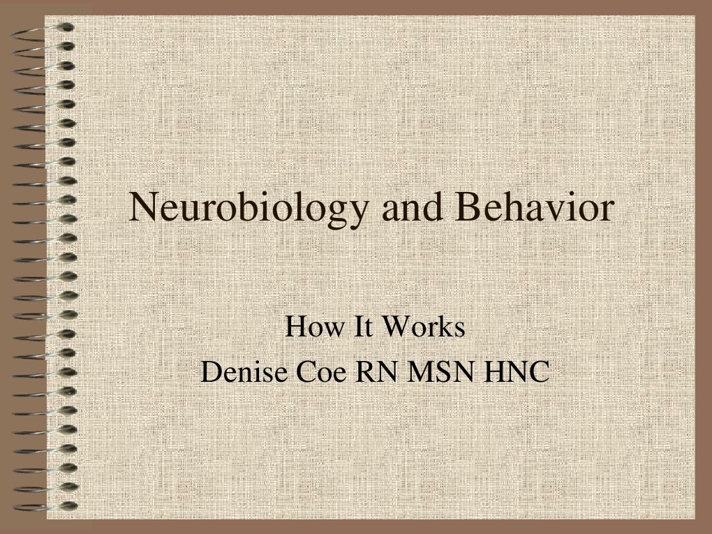 Neurobiology and Behavior | PDF | Limbic System | Brain