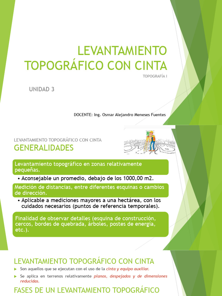 Levantamiento Topográfico con Cinta | PDF | Topografía | Triángulo