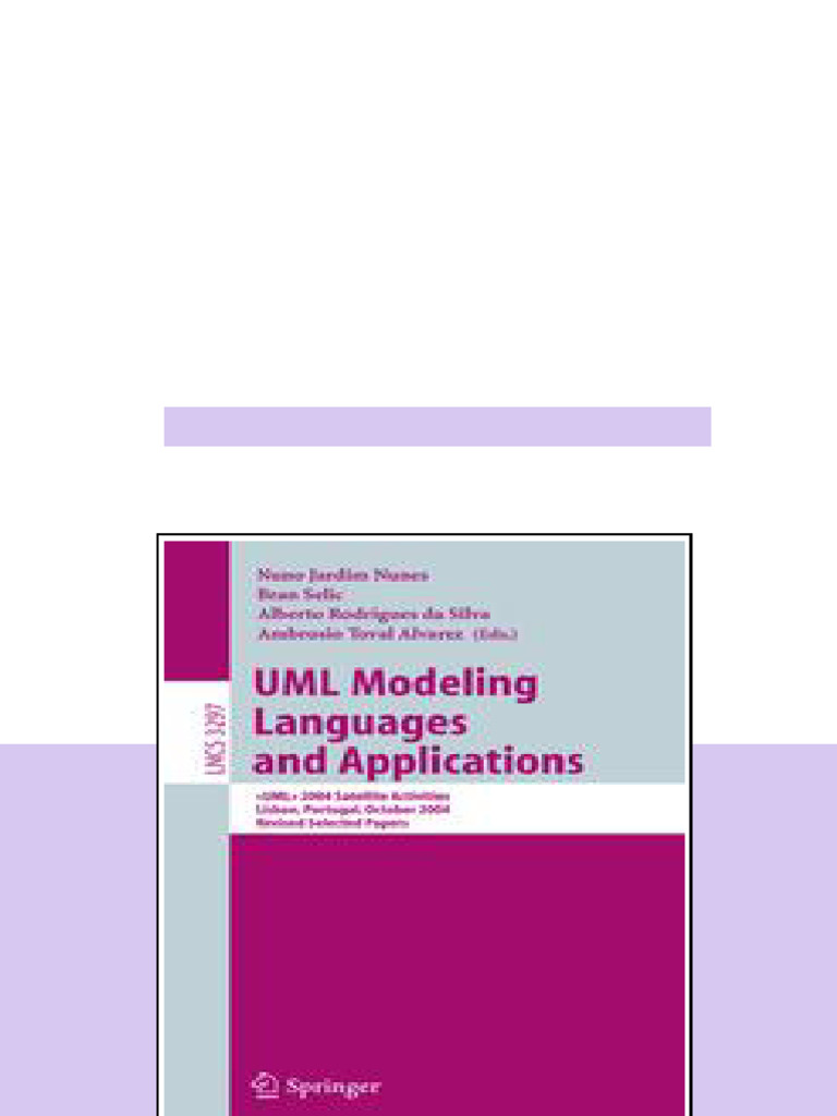 Uml Modeling Languages and Applications Ltltumlgtgt 2004 Satellite Activities Lisbon Portugal ...